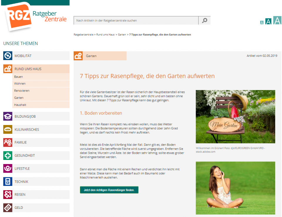 SEO-optimierter Online-Text – Redaktionsbüro Ahlemeyer